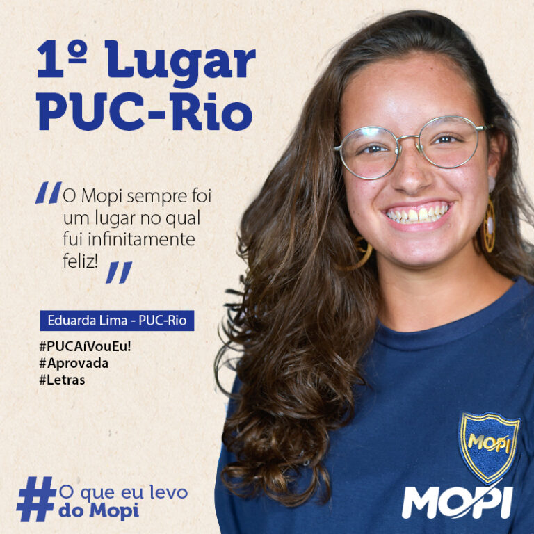 O 1º LUGAR NA PUC-RIO É DO MOPI! - Colégio Mopi